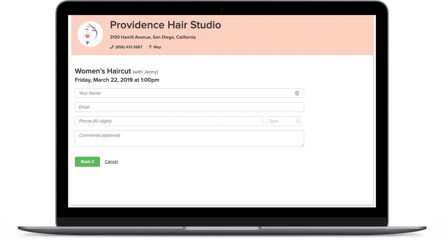 Hair Stylist Appointment Scheduling Software & Booking App