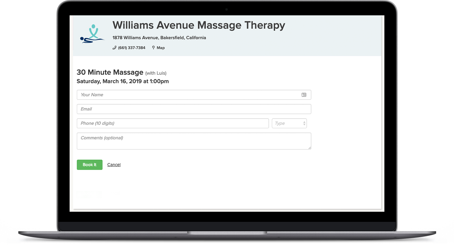 Massage Appointment Scheduling Software & Mobile Booking App