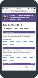 Photography Appointment Scheduling & Payments Software - FREE Trial!