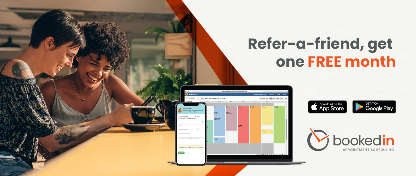 Refer Your Friends & Get Free Online Scheduling - Bookedin