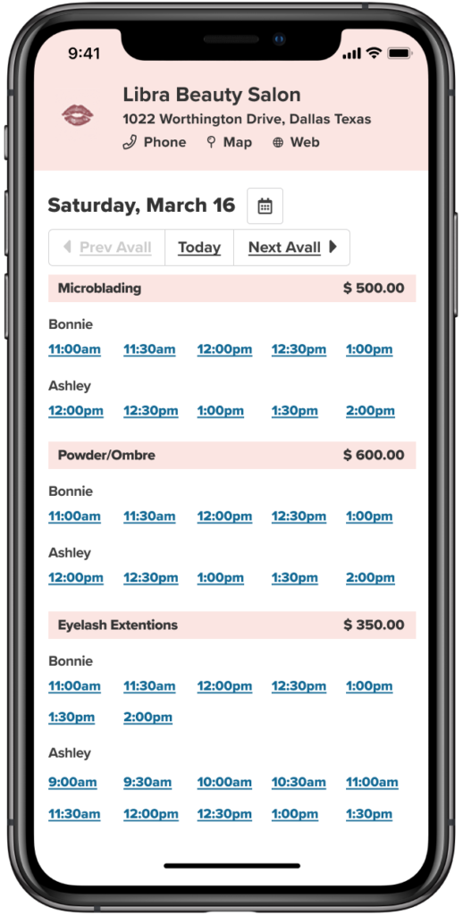 Beauty Salon Appointment Scheduling & Payments Software - FREE Trial!