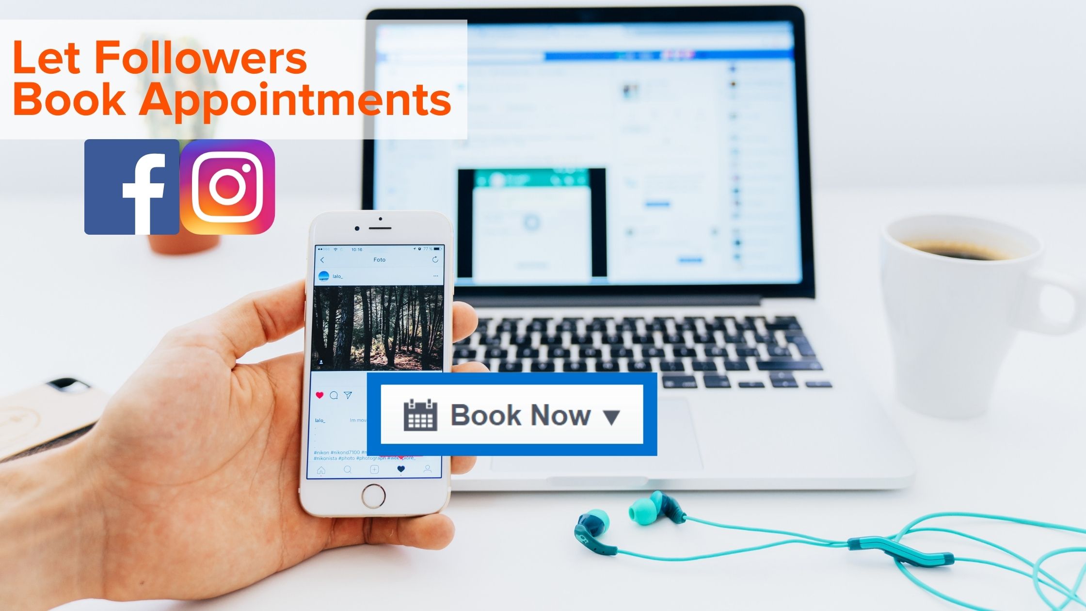 Book More Appointments through your Facebook and Instagram Pages - Bookedin