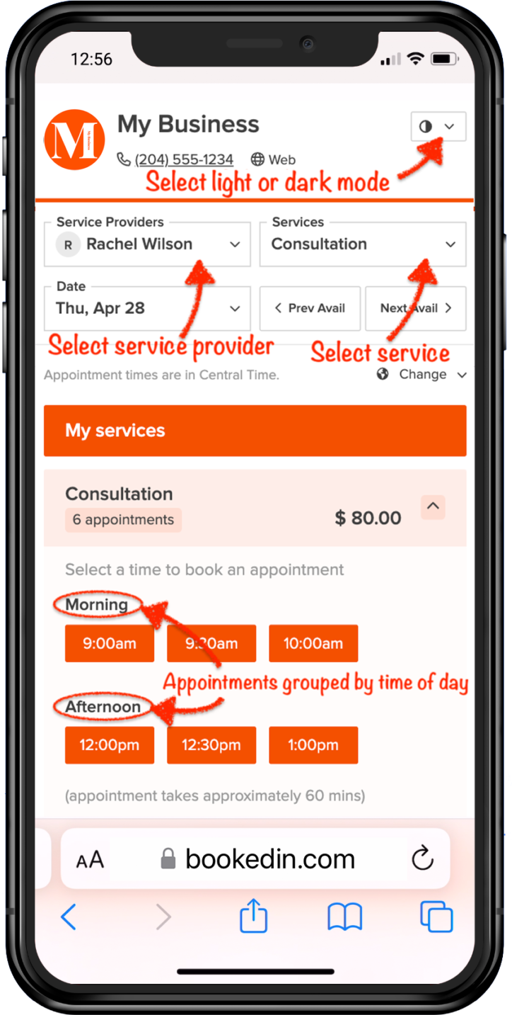 A Fresh New Online Booking Page Design - Bookedin