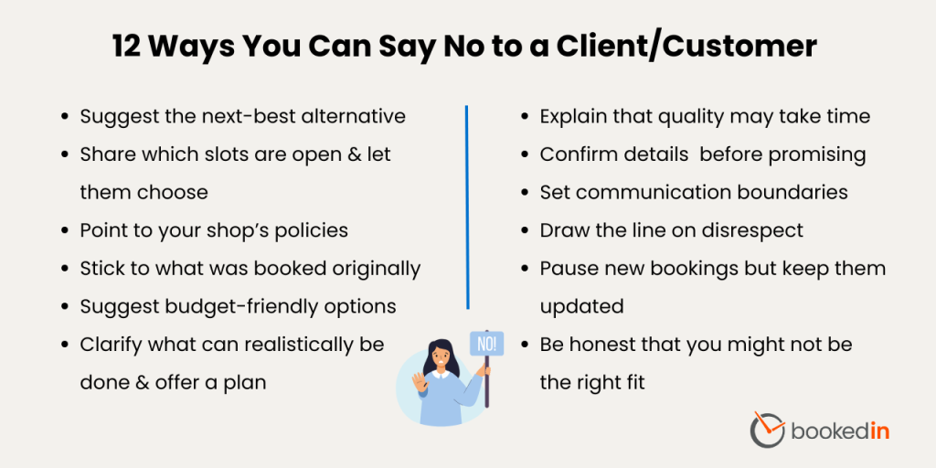 How To Say No to Customers/Clients: Tips for Service Businesses